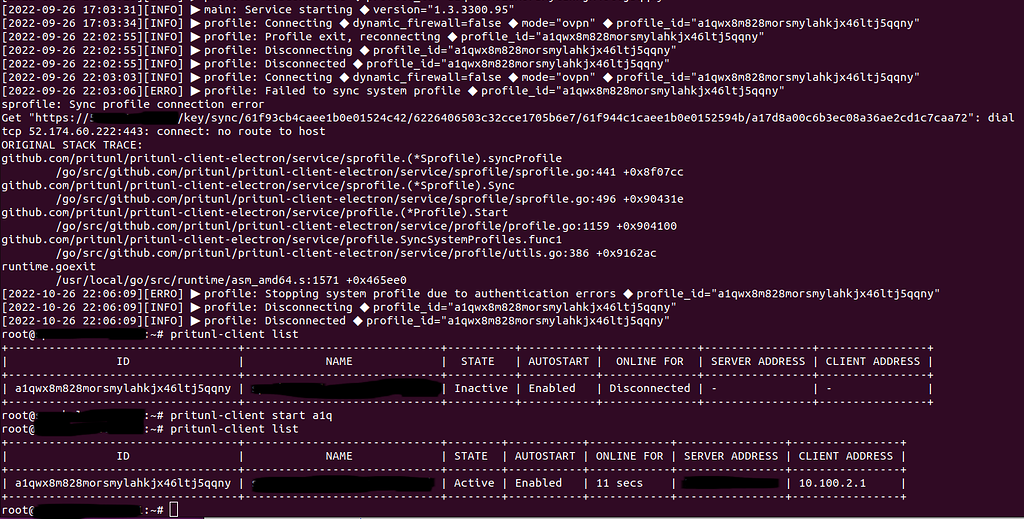 Auth timestamp expired - client fails to reconnect - Pritunl VPN - Pritunl